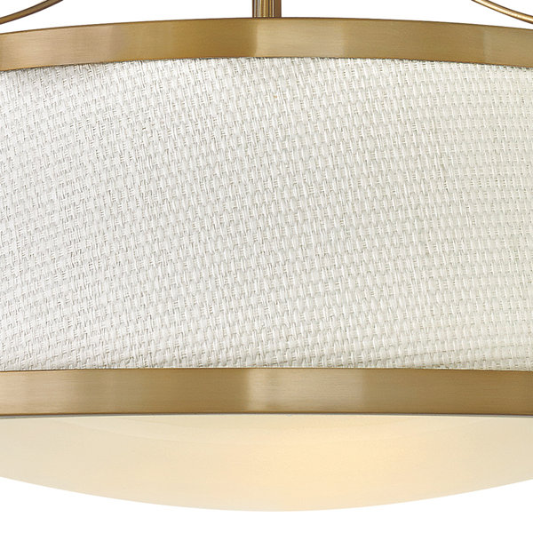 Hinkley Charlotte 3 - Light 20" Unique/Statement Geometric Semi Flush Mount & Reviews | Perigold